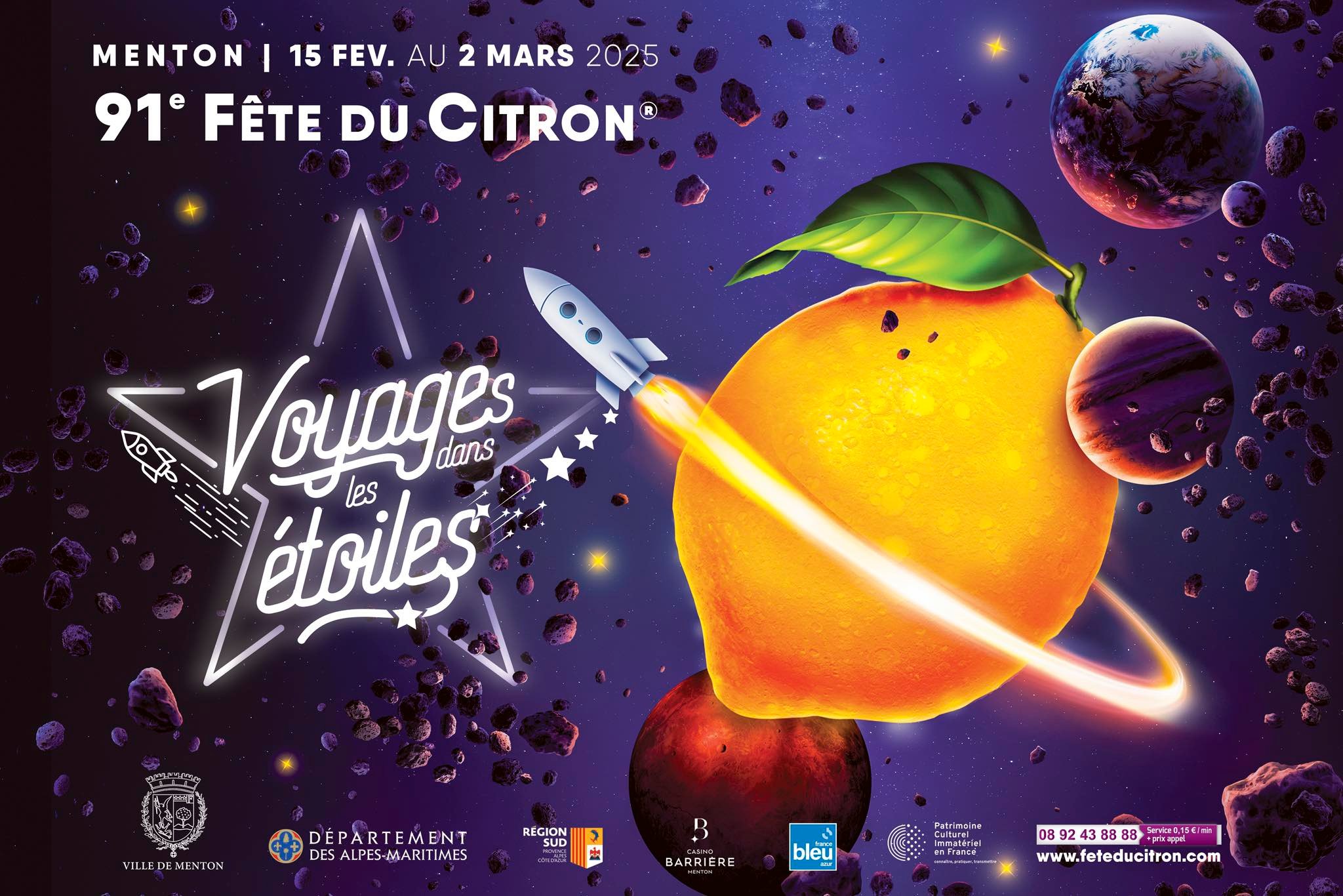 La Fête du Citron 2025 à Menton : Un programme à travers les "Voyages ...